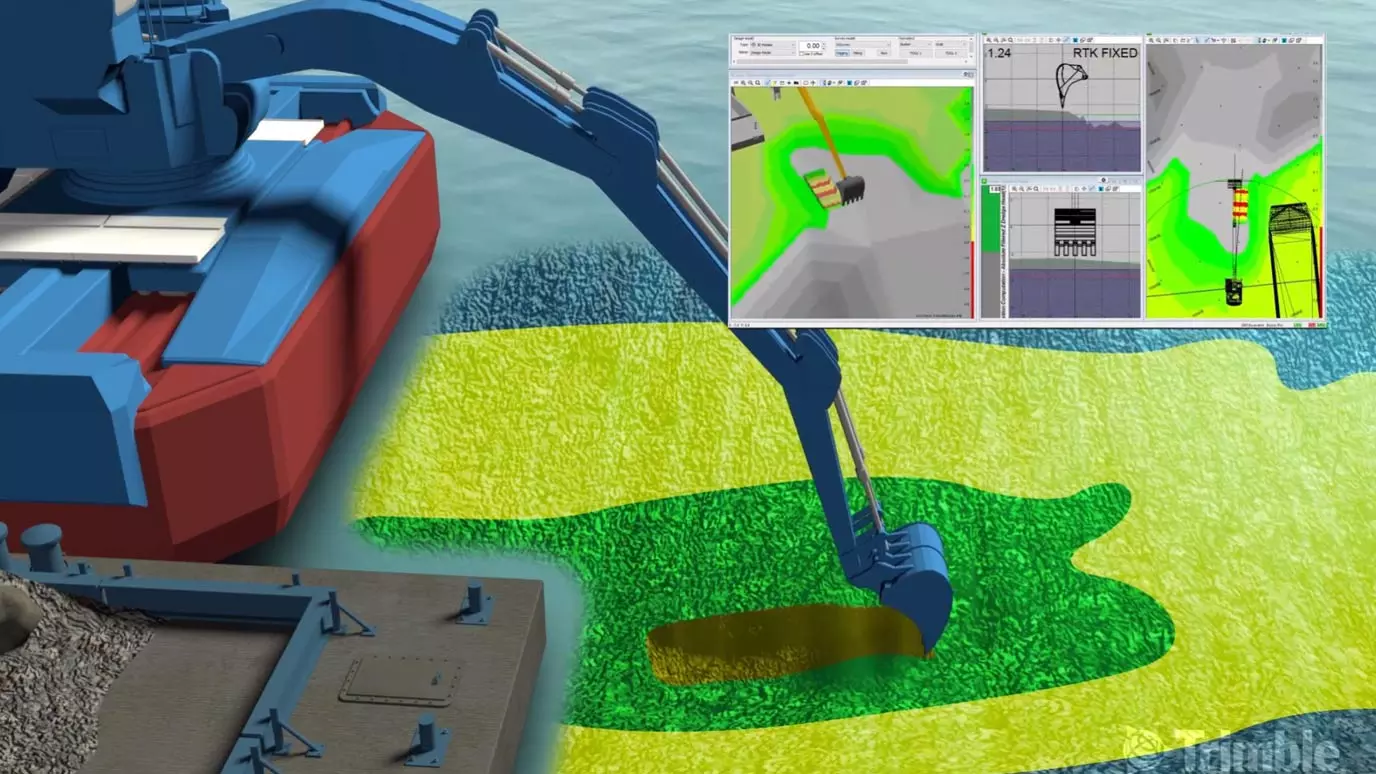 Machine Control for Backhoe Excavator Dredges - SITECH KSA